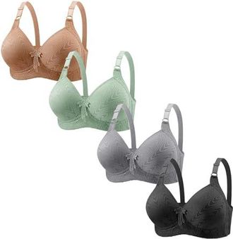 Generic D&eacute;bardeur sans armatures pour homme - Soutien-gorge r&eacute;glable - Couverture compl&egrave;te - Soutien - Bralette - Grande taille - Soutien-gorge quotidien - 4,