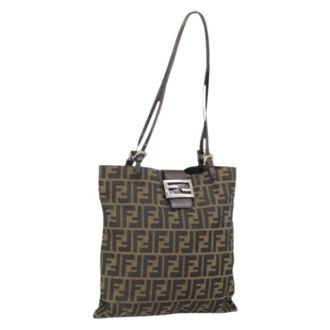 Fendi Pre-owned Canvas Schultertasche - - Pre-owned - Damen - Braun - ONE SIZE