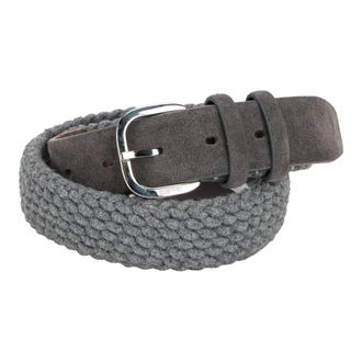 Moorer Geflochtener Stoffg&uuml;rtel - - Accessories - Damen - Grau - 75 CM