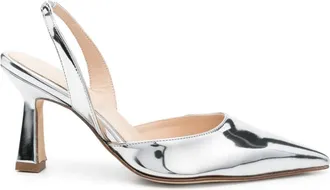 Anna F. escarpins en cuir 80 mm - Argent
