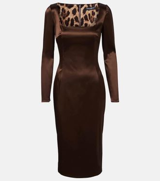 Dolce & Gabbana Robe midi en satin