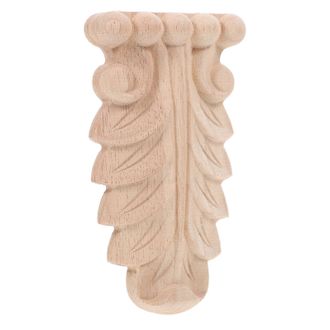 Lurrose Unlackierte Holzapplikation Geschnitzte Möbelornamente Vintage-Stil Holzdekor Handgefertigt Langlebig Einfache Montage für Wohnkultur