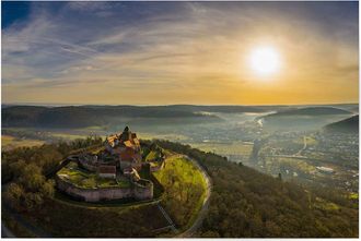 artboxONE Poster 60x40 cm Natur Burg Breuberg im Sahara San - Bild Burg breuberg Burg breuberg burgen