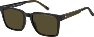 Tommy Hilfiger Homme, Accessoires, Noir, Taille: 55 MM 2143/S 7Zj/Qt Lunettes de soleil