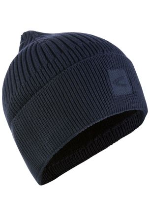 Camel Active Herren Beanie aus Reiner Baumwolle Nachtblau, Menswear-OS