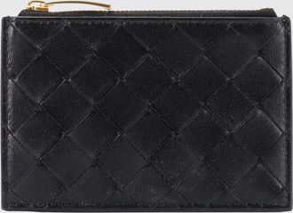 Bottega Veneta Flaches Kartenetui aus Nappaleder mit Rei&szlig;verschlussfach