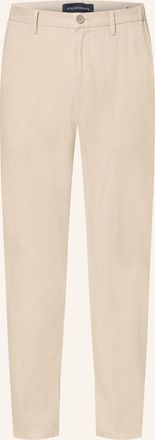Strokesman's Strokesmans Chino Regular Fit Mit Leinen beige