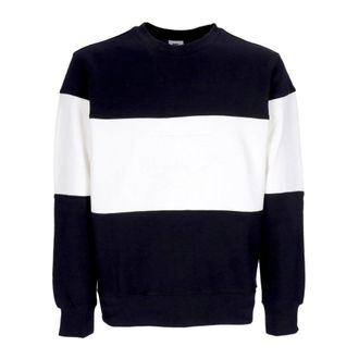 Nike Colorblock Crewneck Sweatshirt Schwarz/Wei&szlig; - - Sport - Herren - Schwarzk - 2XL