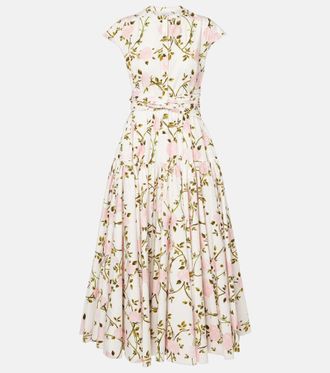 Giambattista Valli Robe longue en coton à fleurs