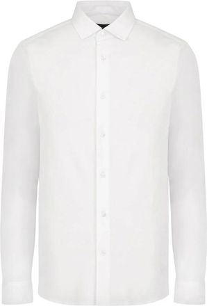 Emporio Armani Homme, Chemises, Blanc, Taille: M ASV Lyocell-blend Jersey Shirt