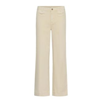 Cream Femme, Pantalons, Beige, Taille: 44 FR Wide Pantalons