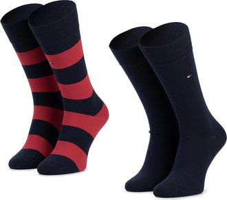 Tommy Hilfiger Lange Socken Tommy Hilfiger 342021001 Dunkelblau