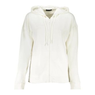 North Sails Femme, Sweatshirts et sweats &agrave; capuche, Blanc, Taille: 38 FR Sweat &agrave; Capuche avec Fermeture &Eacute;clair et Logo