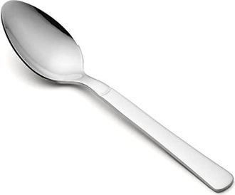 Arcos Edelstahl Tischmesser - Dessert- und Tischlöffel, 18/10 Monoblock, 150 mm, Ideal für den täglichen Gebrauch, Silber