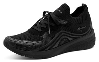 Tamaris Slip-On Sneaker TAMARIS, Damen, Gr. 36, schwarz, Lederimitat, Textil, unifarben, Schuhe, Slipper, Halbschuh in veganer Verarbeitung