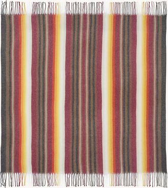 Kujten Châle à franges cachemire tissé - Châle Fisher