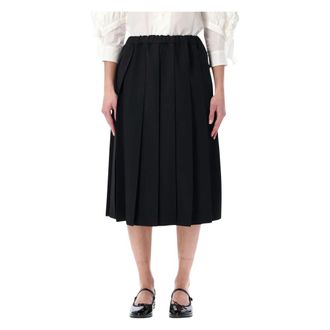 Comme Des Gar&ccedil;ons Plisseerter Rock - - Skirts - Damen - Schwarzk - S