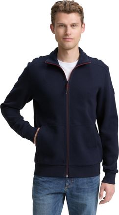 Tom Tailor Herren 1047829 Sweatjacke mit Struktur, 10668-Sky Captain Blue, 3XL