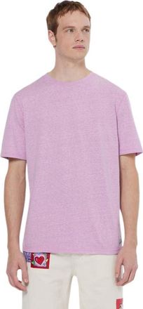 Scotch & Soda Herren T-Shirt Melange T-Shirt, Iris Pink,M