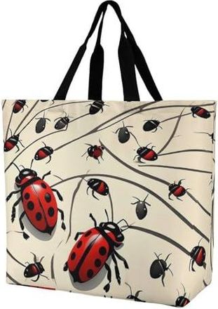 Generic Ladybug Artistique Sac Cabas Imperm&eacute;able Sacs D&eacute;contract&eacute; Sac A Main Femmes Pour Quotidienne Shopping Voyage