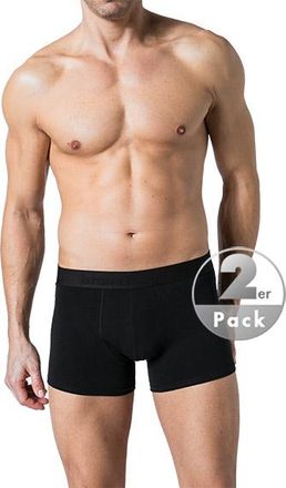 Bruno Banani Herren Trunks schwarz Baumwolle unifarben
