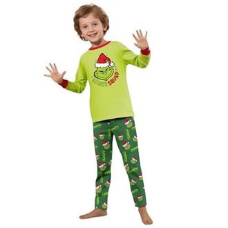 Generic Le Grinch Pyjama Noel Famille De Grinch Bebe Assorti Coton Couple The Hiver Adulte Homme Femme Ensemble Noël Vetement Ensembles Costume Enfant Garcon 
