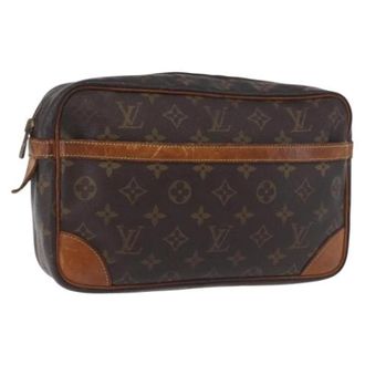 Louis Vuitton Pre-owned Monogram Canvas Clutch Bag - - Pre-owned - Damen - Braun - ONE SIZE
