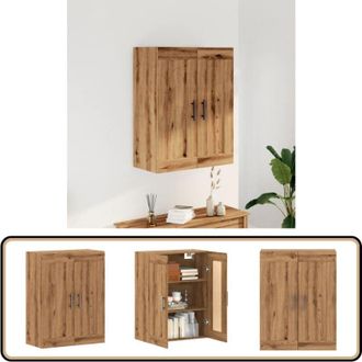 vidaXL vidaXL Wandschrank Artisan-Eiche 69,5x34x90 cm Holzwerkstoff