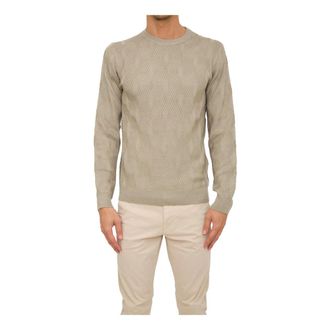 Emporio Armani Rundhals-Strickware - - Knitwear - Herren - Beige - 2XL