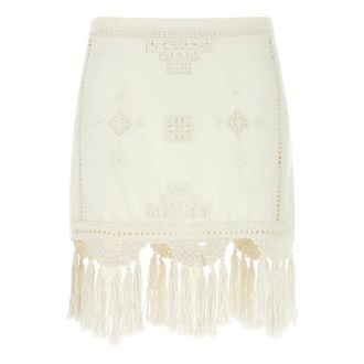 Isabel Marant Mini Sandra Baumwollrock - - Skirts - Damen - Wei&szlig; - XS