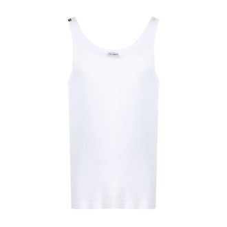Dolce & Gabbana Homme, Tops, Blanc, Taille: 2XL Marcello Singlet