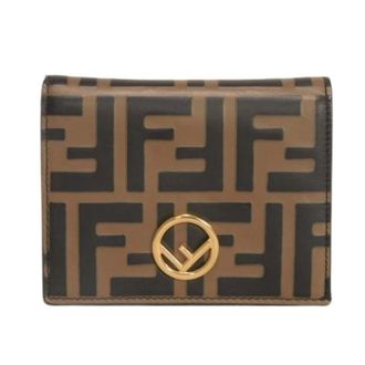 Fendi Portefeuille Bi-fold Pre-owned - Femme - Pre-owned - Brun - Taille: ONE Size