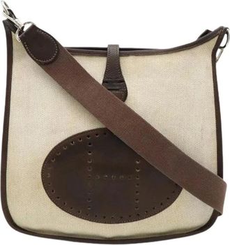 Herm&egrave;s Sac bandouli&egrave;re en cuir Evelyne Toilash Pre-owned - Femme - Pre-owned - Beige - Taille: ONE Size