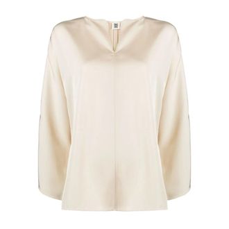 By Malene Birger Elegante Vanillecreme-Bluse - - Blouses & Shirts - Damen - Beige - XL