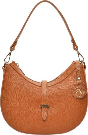 Roberta M braune Lederhandtasche