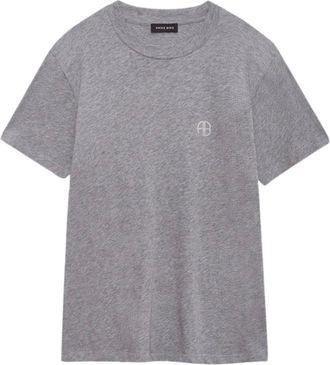 Anine Bing Femme, Tops, Gris, Taille: 38 FR Wagner Soft Stencil T-shirt