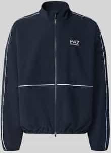 Emporio Armani Bomberjacke mit Stehkragen und Logo-Print