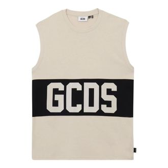 GCDS Gcds, Homme, Tops, Multicolore, Taille: XS T-shirt sans manches logo