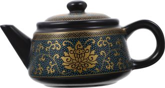 Valiclud Keramik-teekanne Zum Wasserkochen Kunstvolle Teekanne F&uuml;r Teezubereitung Hitzebest&auml;ndiger Griff Verarbeitung F&uuml;r Zuhause Und B&uuml;ro