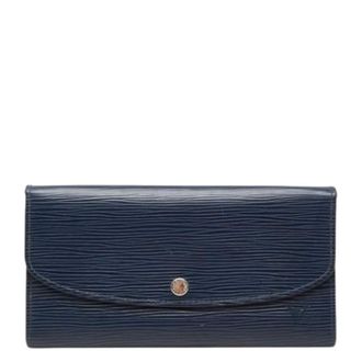 Louis Vuitton Portefeuille Long Pre-owned (bi-pli) - Femme - Pre-owned - Bleu - Taille: ONE Size