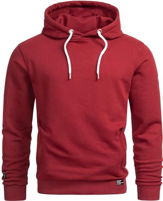 Alessandro Salvarini Herren Sweatjacke Kapuzenpullover Kapuze Hoodie Sweater Pulli AS193 [AS-193-Bordeaux-Gr.XL]