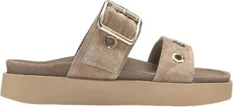 INUIKII Femme, Chaussures, Beige, Taille: 39 EU Tilda Buckle Pantoletten