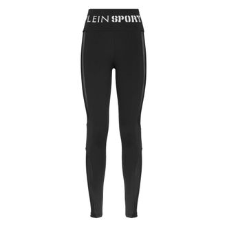 Plein Sport Femme, Pantalons, Noir, Taille: 42 FR Sport Leggings