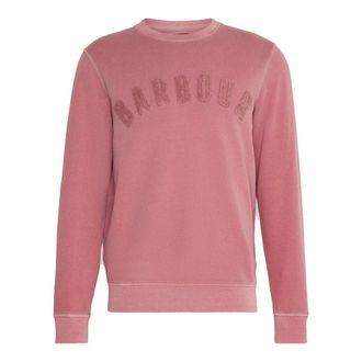 Barbour Washed Prep Logo Rundhals-Pullover - - Sweatshirts & Hoodies - Herren - Rosa - XL