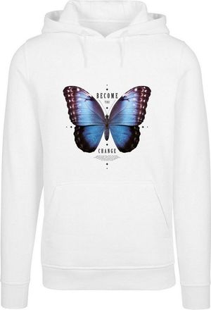 Mister Tee Kapuzensweatshirt MisterTee Herren Become The Change Butterfly Hoody (1-tlg)