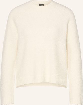 HUGO BOSS Boucl&eacute;-Pullover Febisana weiss