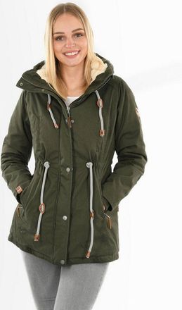 Navahoo Winterjacke Ireliaa mit warmen Teddyfell