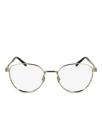 Lacoste Brille mit ovalem Gestell - Gold