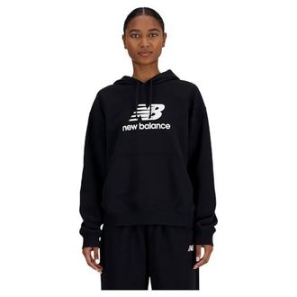 New Balance Sport Essentials French Terry Logo Sweatshirt à Capuche, Black, S Femme