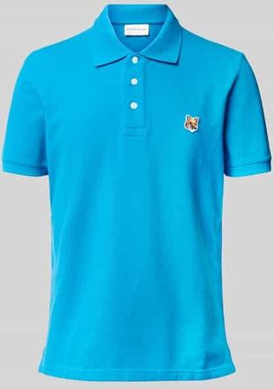 Maison Kitsun&eacute; Poloshirt mit Motiv-Applikation